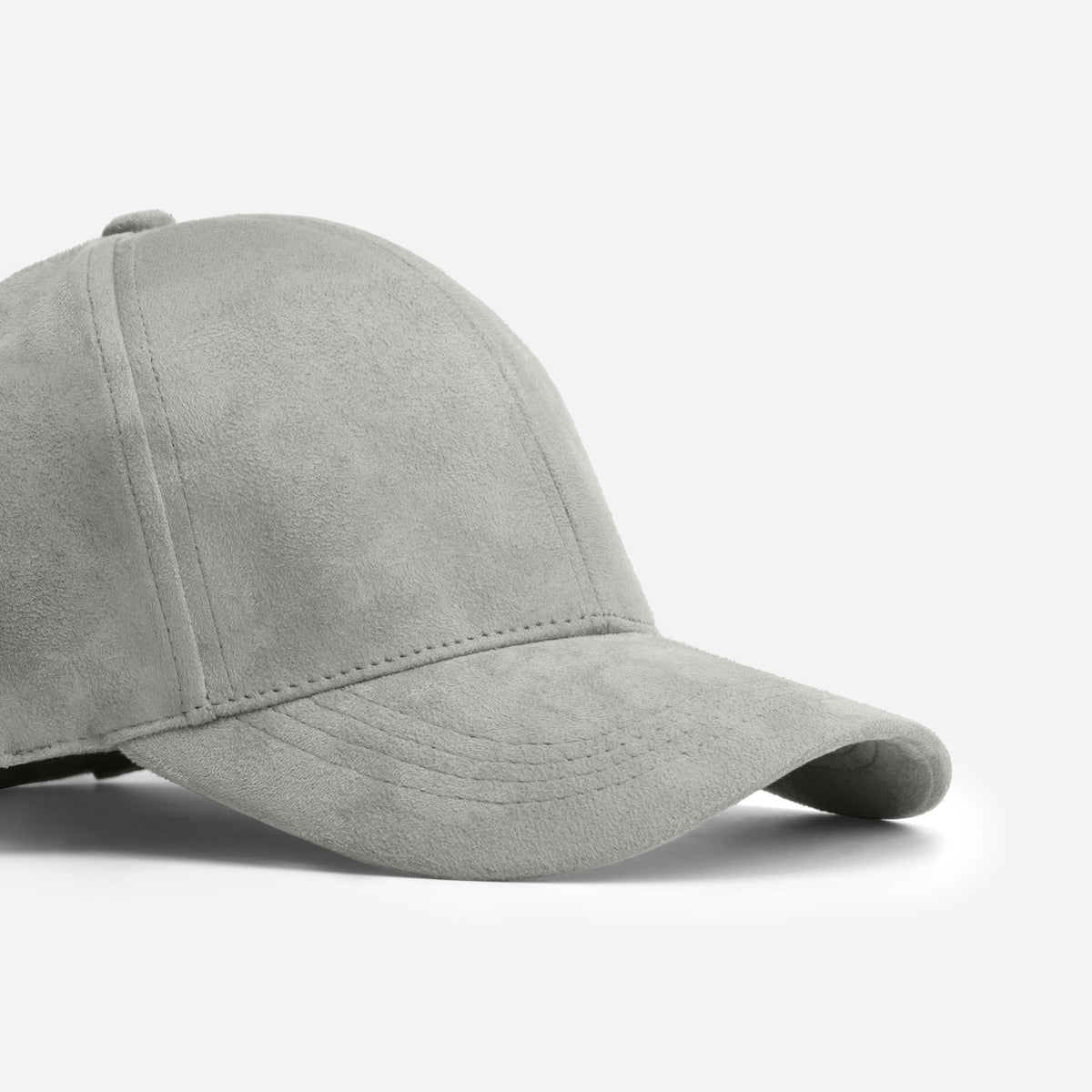 GRAY. SUEDE CAP