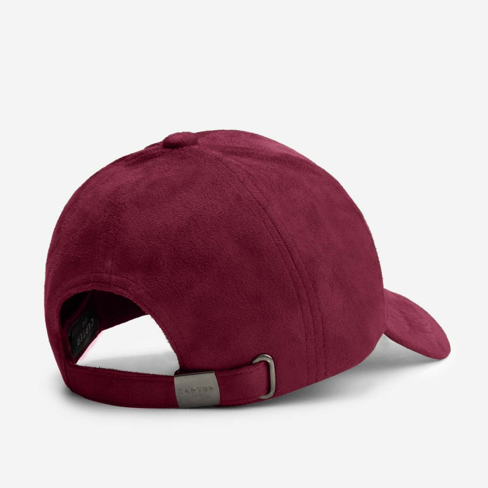 RED WINE. SUEDE CAP