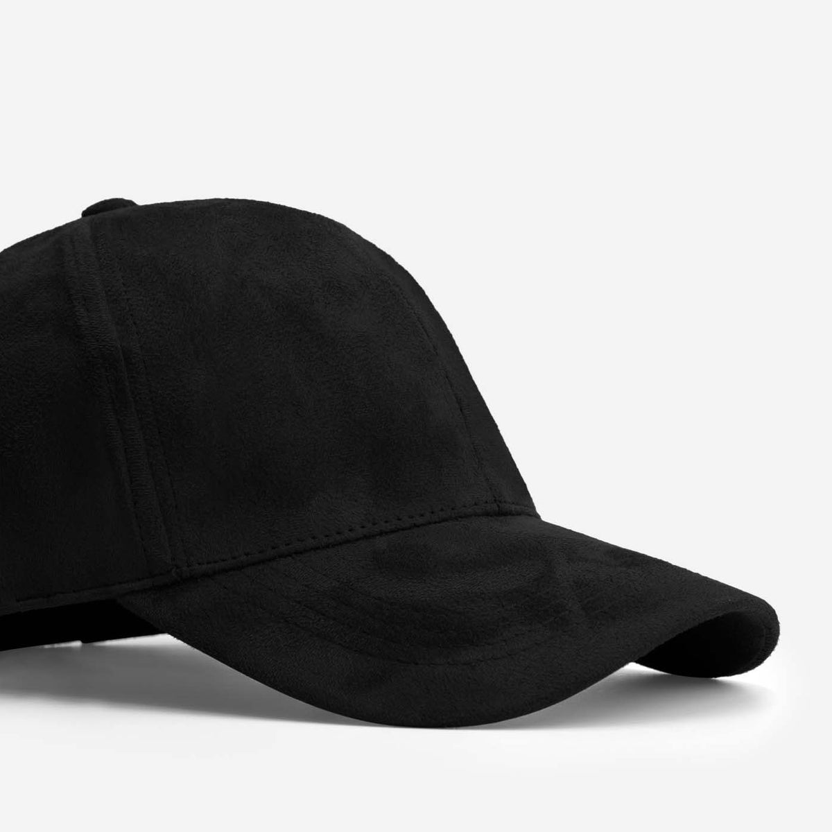 BLACK. SUEDE CAP